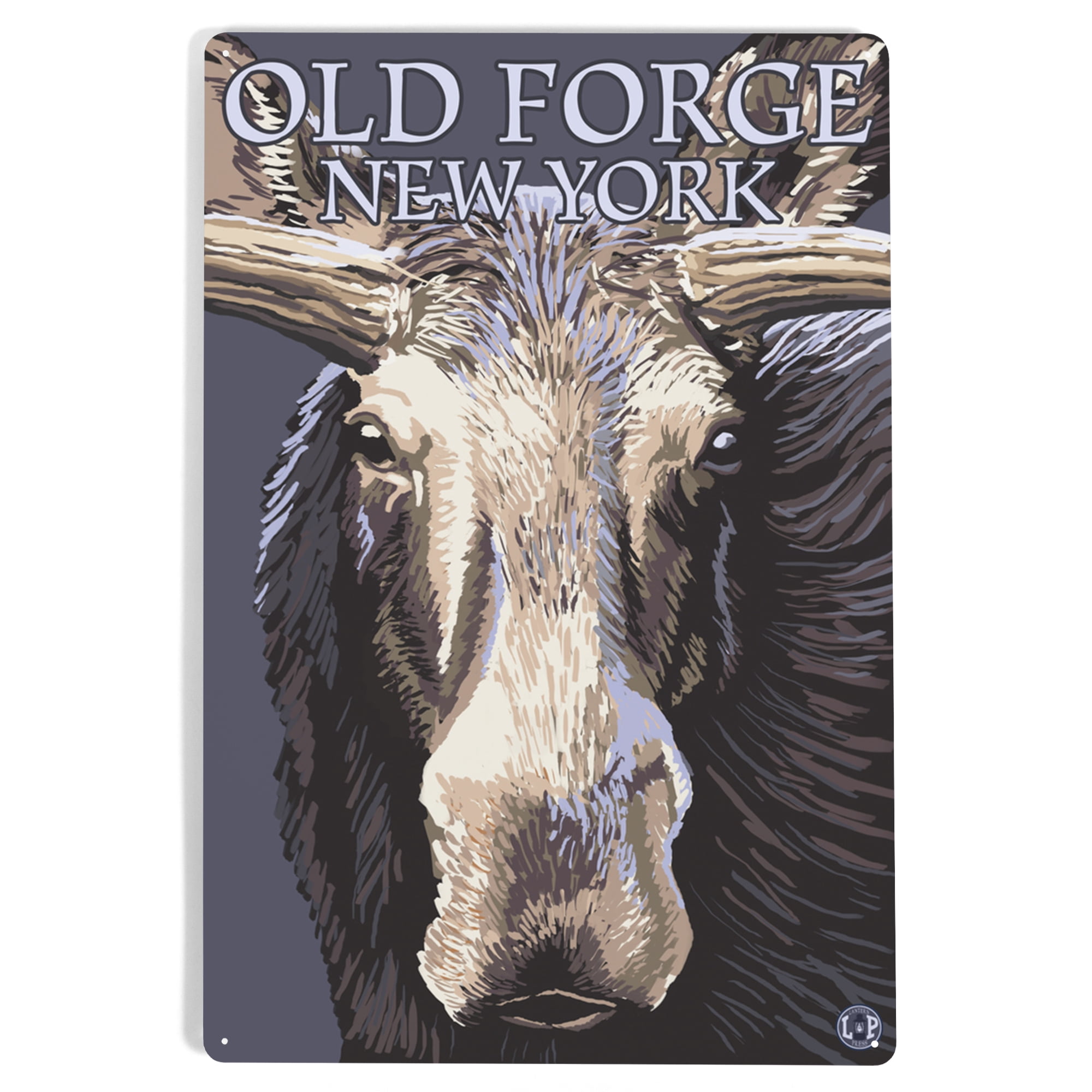 Old Forge, New York, Moose Up Close (12x18 Aluminum Art, Indoor Outdoor ...