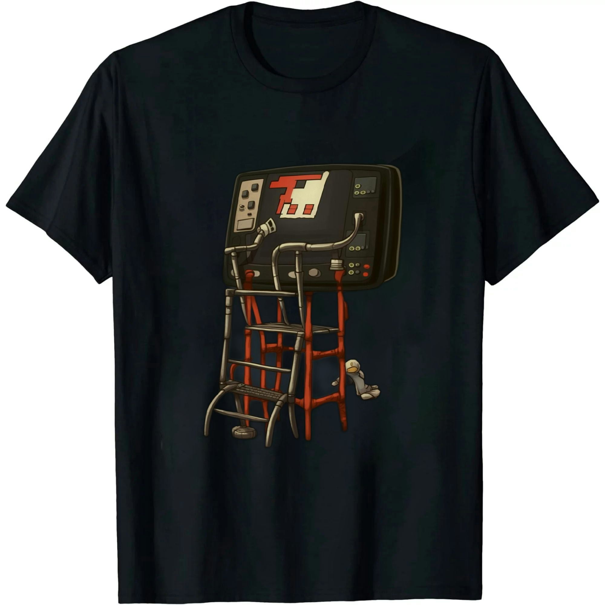Old Gamer Tshirt Retro Video Game, Old Gamer T-shirt - Walmart.com