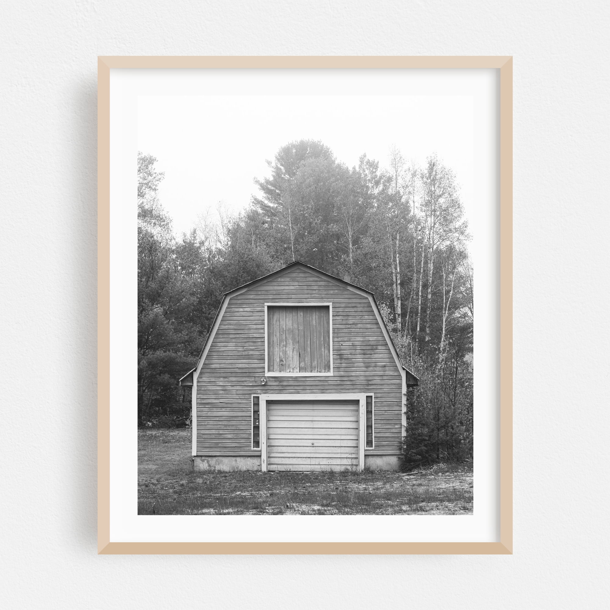 Old Garage, Hanover B&W - Hanover Maine Photography Black and White ...