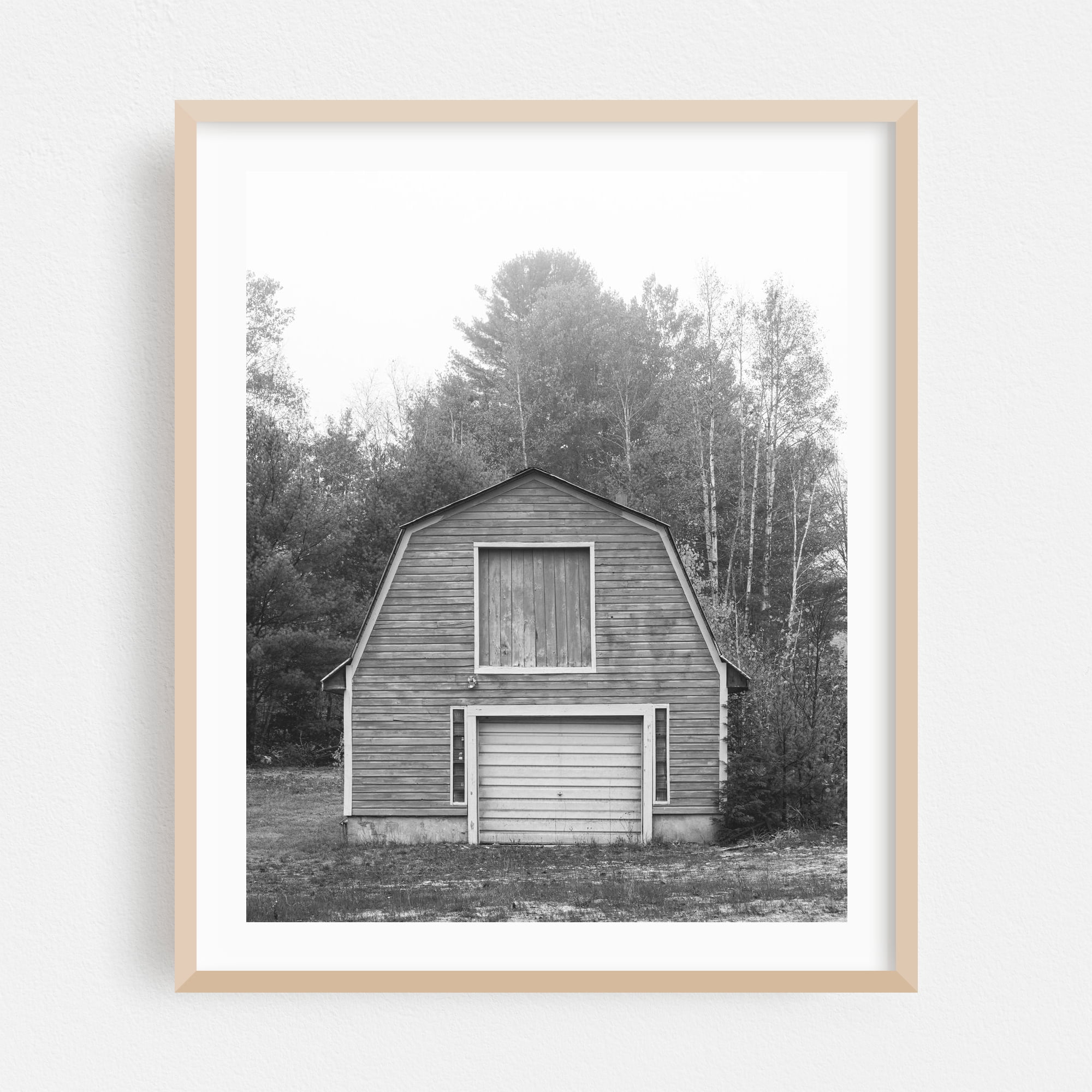 Old Garage, Hanover B&W - Hanover Maine Photography Black and White ...