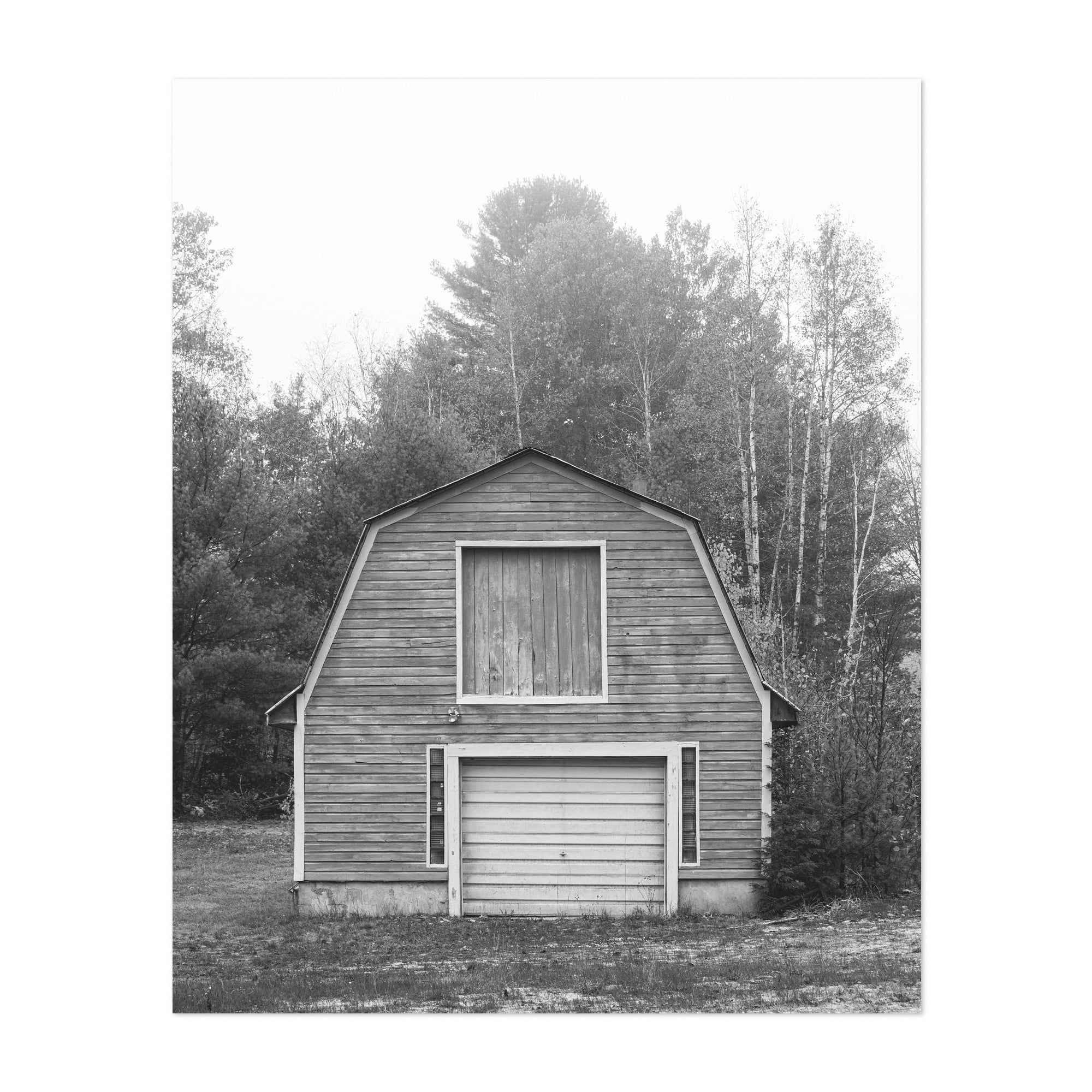 Old Garage, Hanover B&W - Hanover Maine Photography Black and White ...