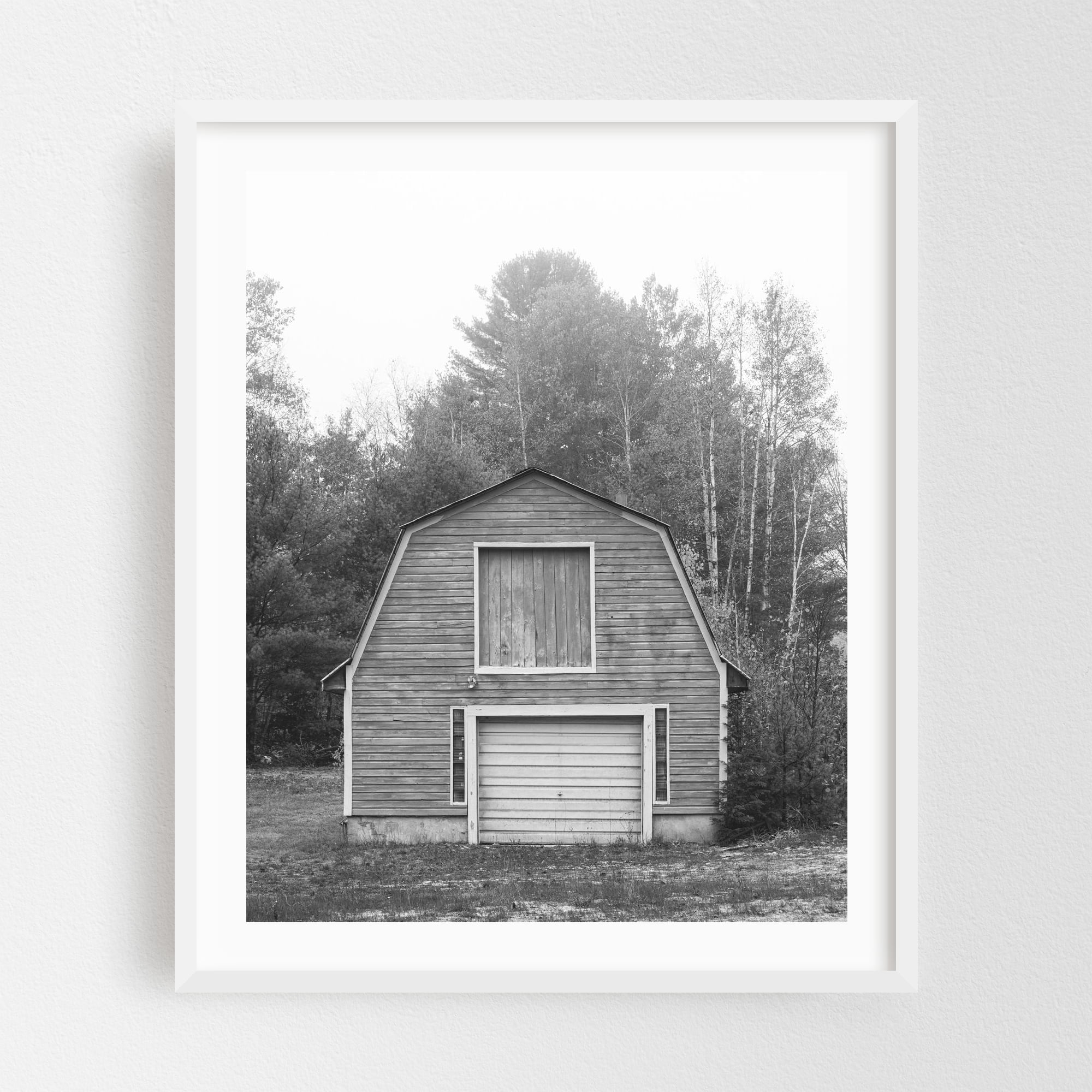 Old Garage, Hanover B&W - Hanover Maine Photography Black and White ...