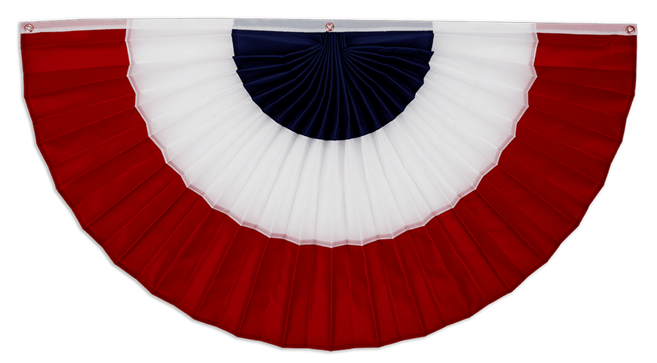 Old Glory Bunting - 1' x 2' Cotton USA Flag Bunting! Fully Sewn Red ...