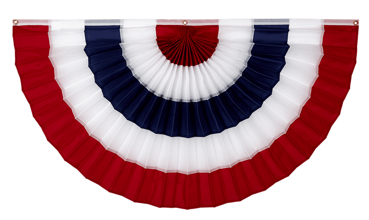 Old Glory Bunting - 3' x 6' Cotton USA Flag, Porch Decor, 4th July ...