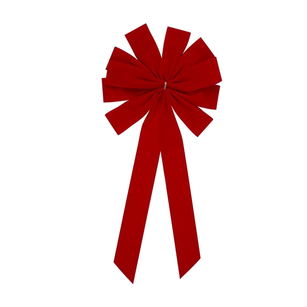 Old Glory Bunting Weather-Resistant 2/Pack 10 Loop Christmas Bow with ...