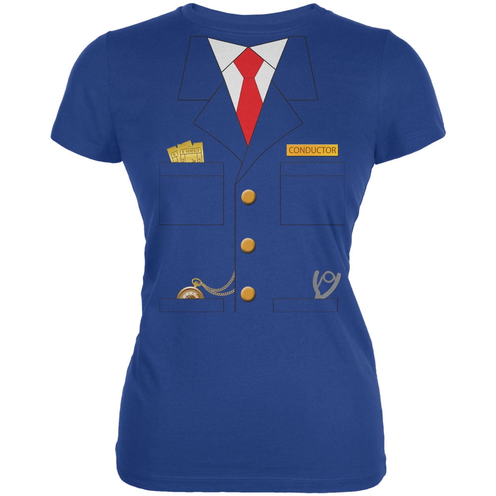 Old Glory Juniors Halloween Train Conductor Costume Short Sleeve ...