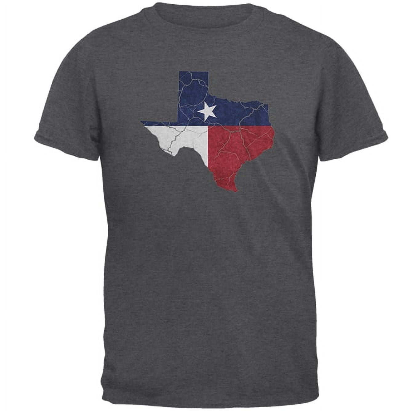 Old Glory Mens Texas State Flag Distressed Silhouette Short Sleeve ...