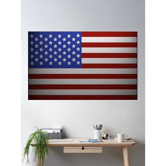 Old Glory (Moody) Poster Wall Art Modern Wall Decor For Living Room ...