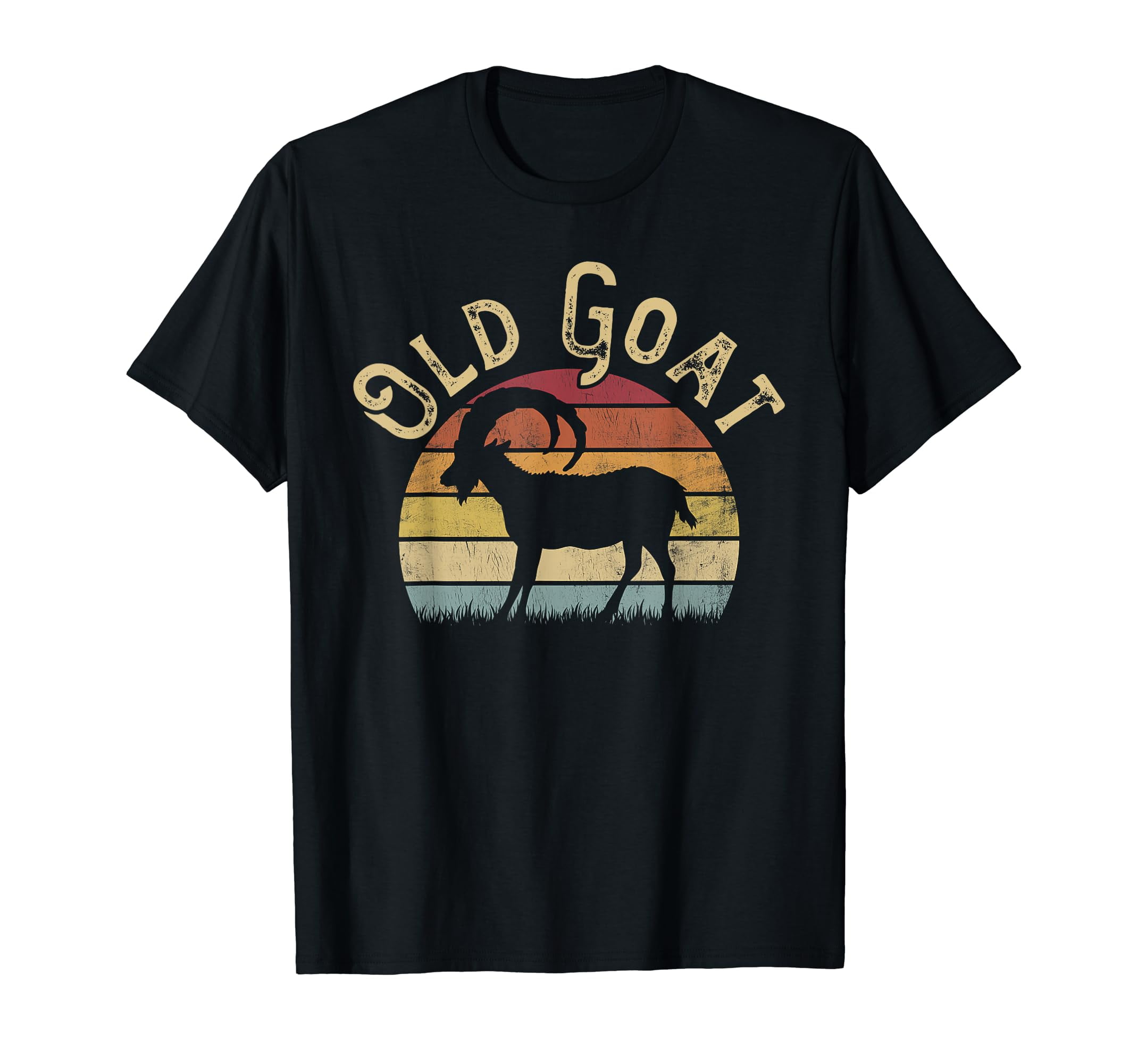 Old Goat Vintage I like Goats Funny Goat Lover Theme T-Shirt Black Tee ...