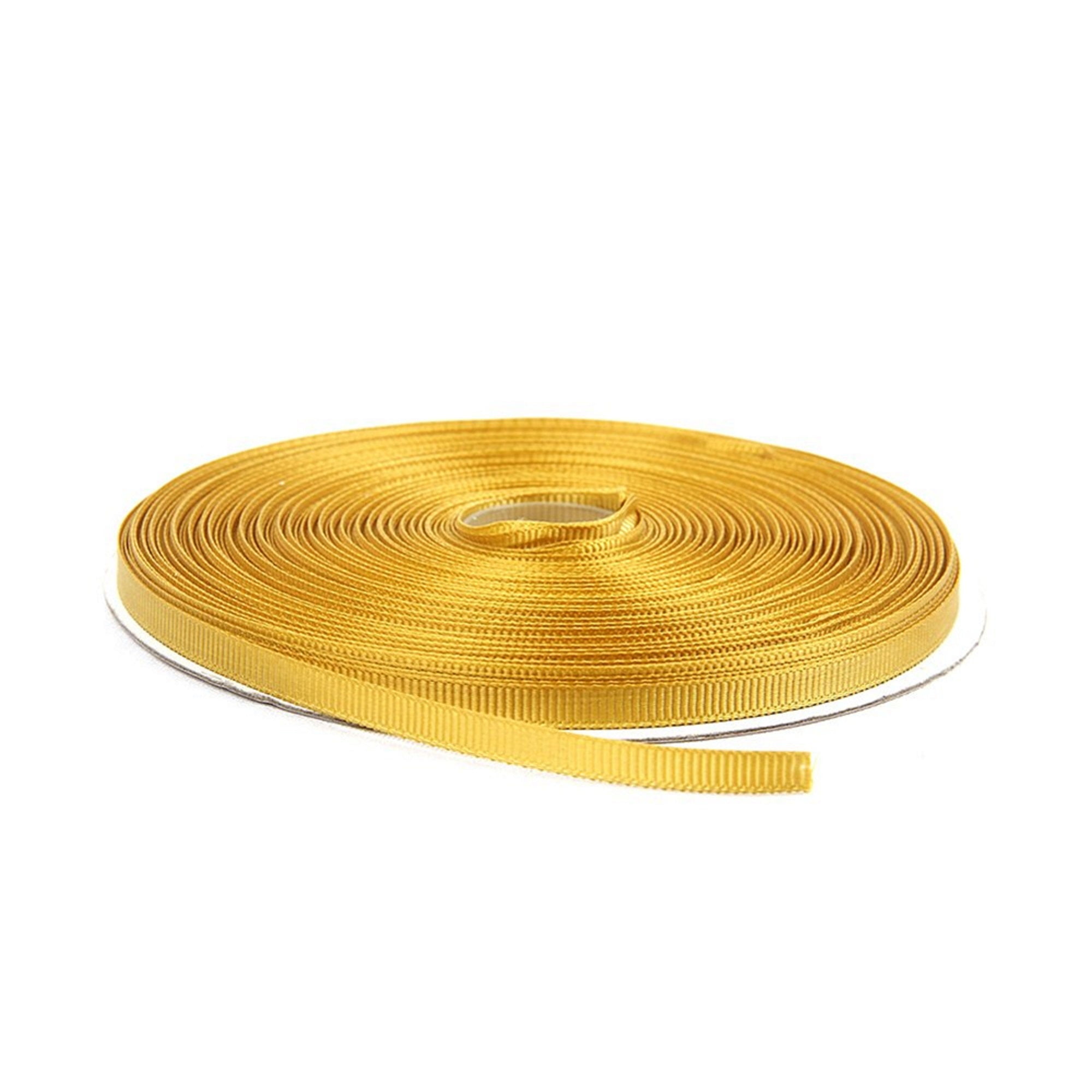 Old Gold Grosgrain Ribbon - 1/4 Inch Wide - 50 Yard Spool - Walmart.com