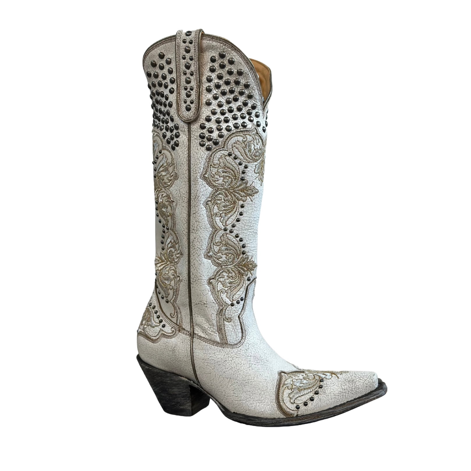 Old Gringo Ladies Tessa Tall White Western Boots L3830-4 - Walmart.com