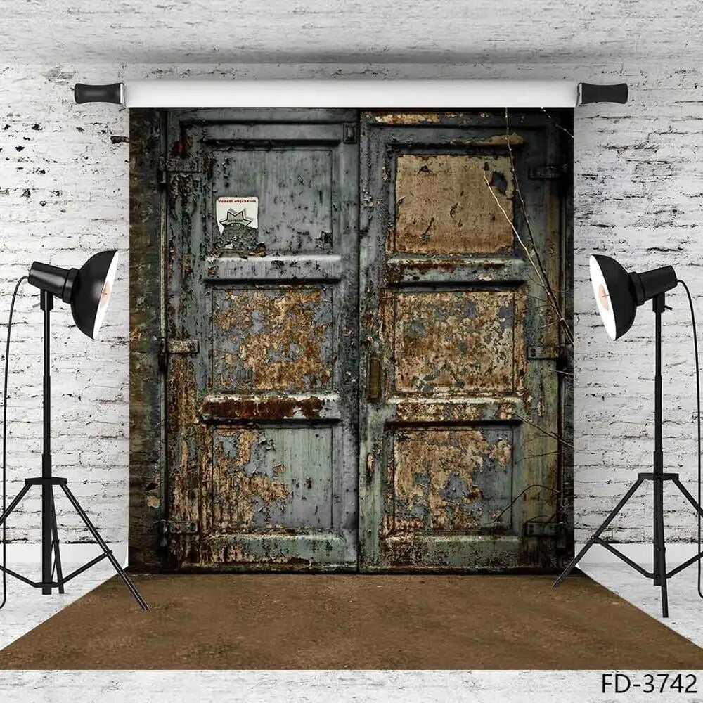 Old Grunge Peel Door Dirty Land Photo Background Photoph Young Portrait ...