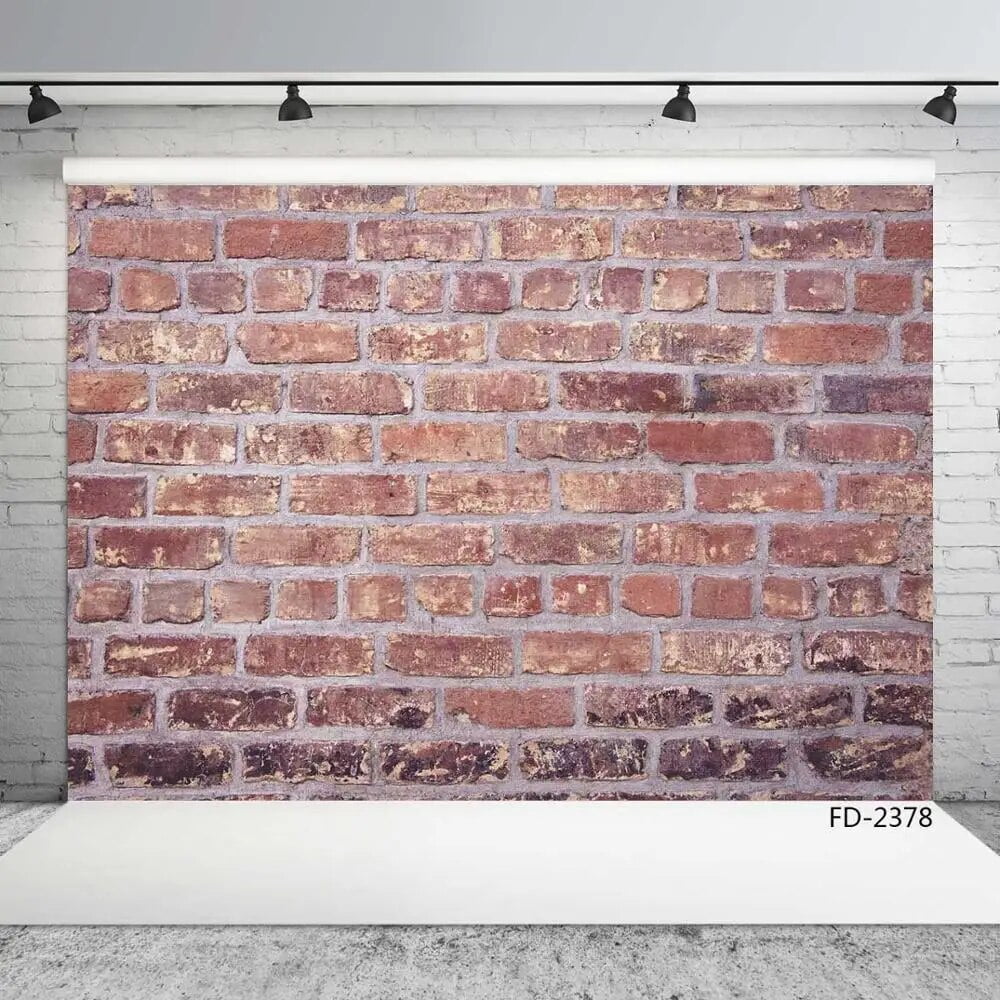 Old Grunge Red Brick Wall Scenery Photographic Backdrop Newborn Baby ...