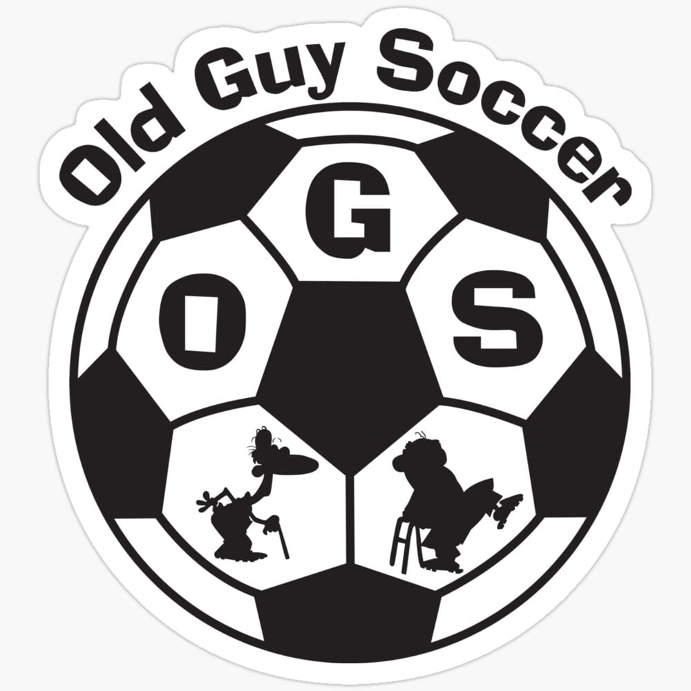 Old Guy Soccer Sticker Phone Decal Water Bottle Stickers Car Decals ...