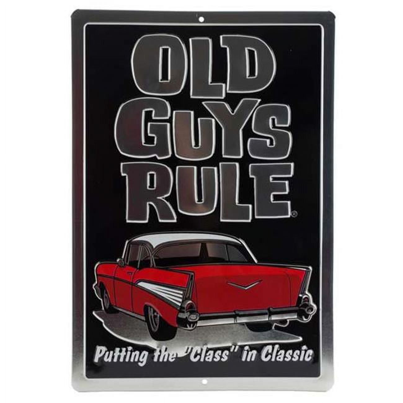 Old Guys Rule 90162626-S Embossed Tin Sign - Walmart.com