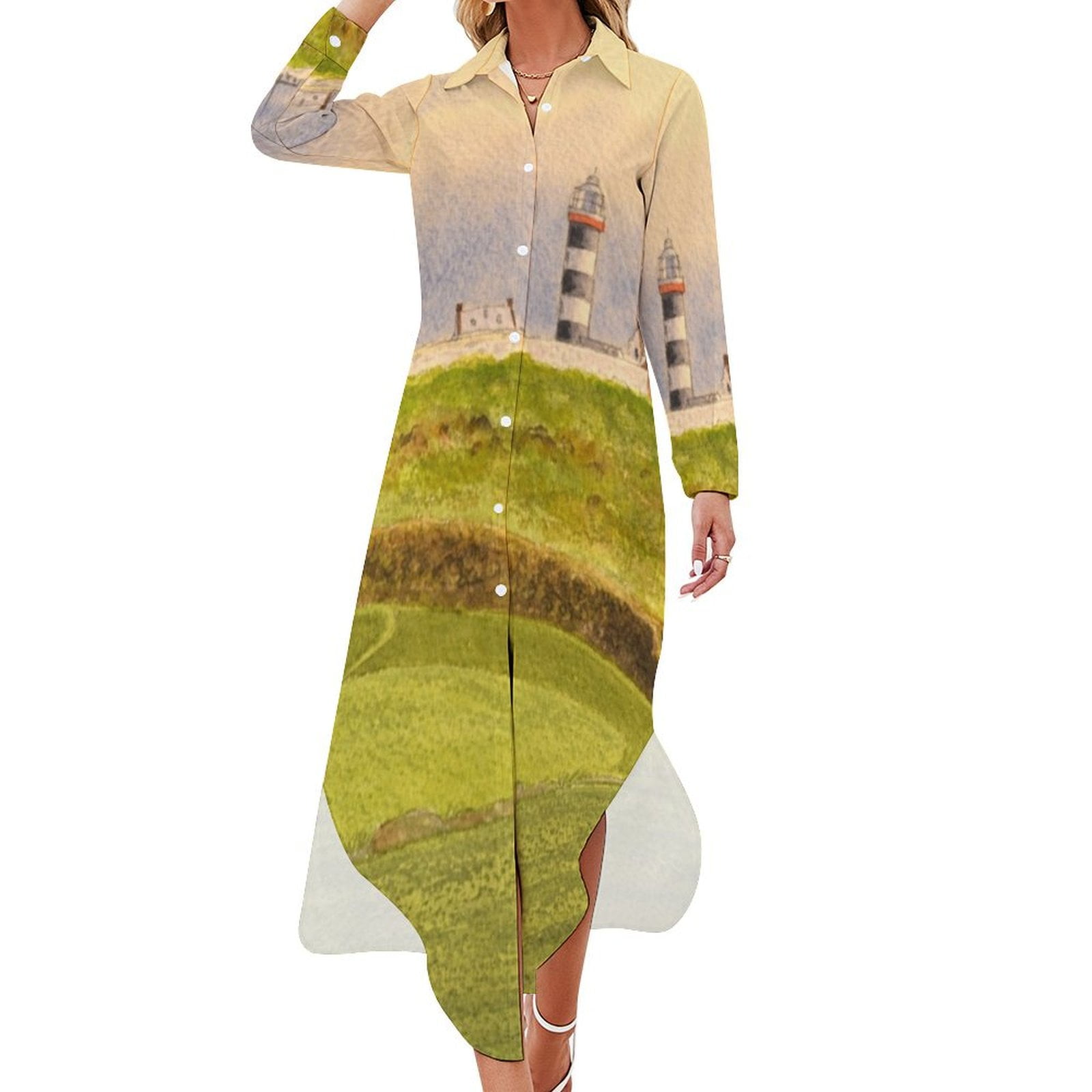 Old Head Golf Course 17th Hole Long Sleeved Shirt Dress prom dress ...