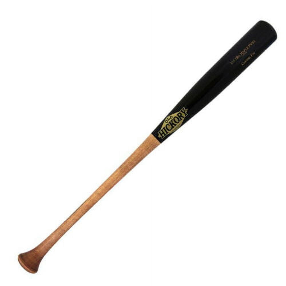 Old Hickory PWB1 Pro Model Maple Wood Baseball Bat - Black/Redoak ...