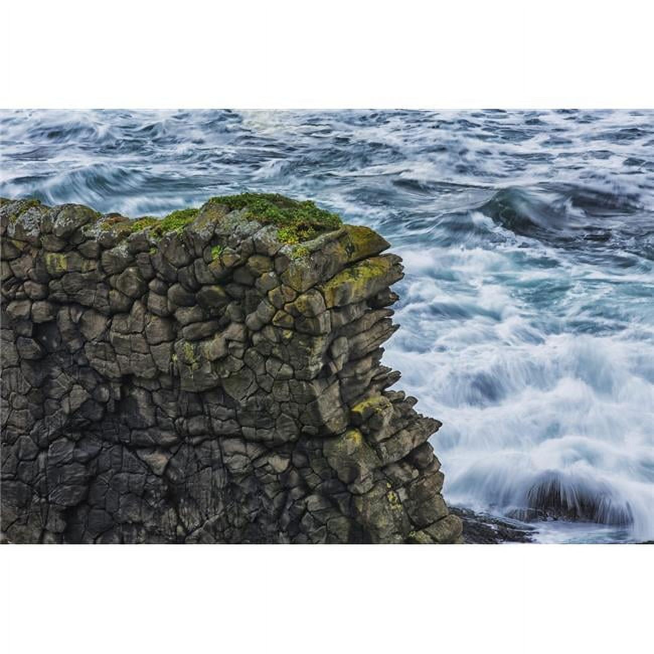 An Old Horizontal Lava Flow Creates A Wall of Hexagonal Rocks Along The ...