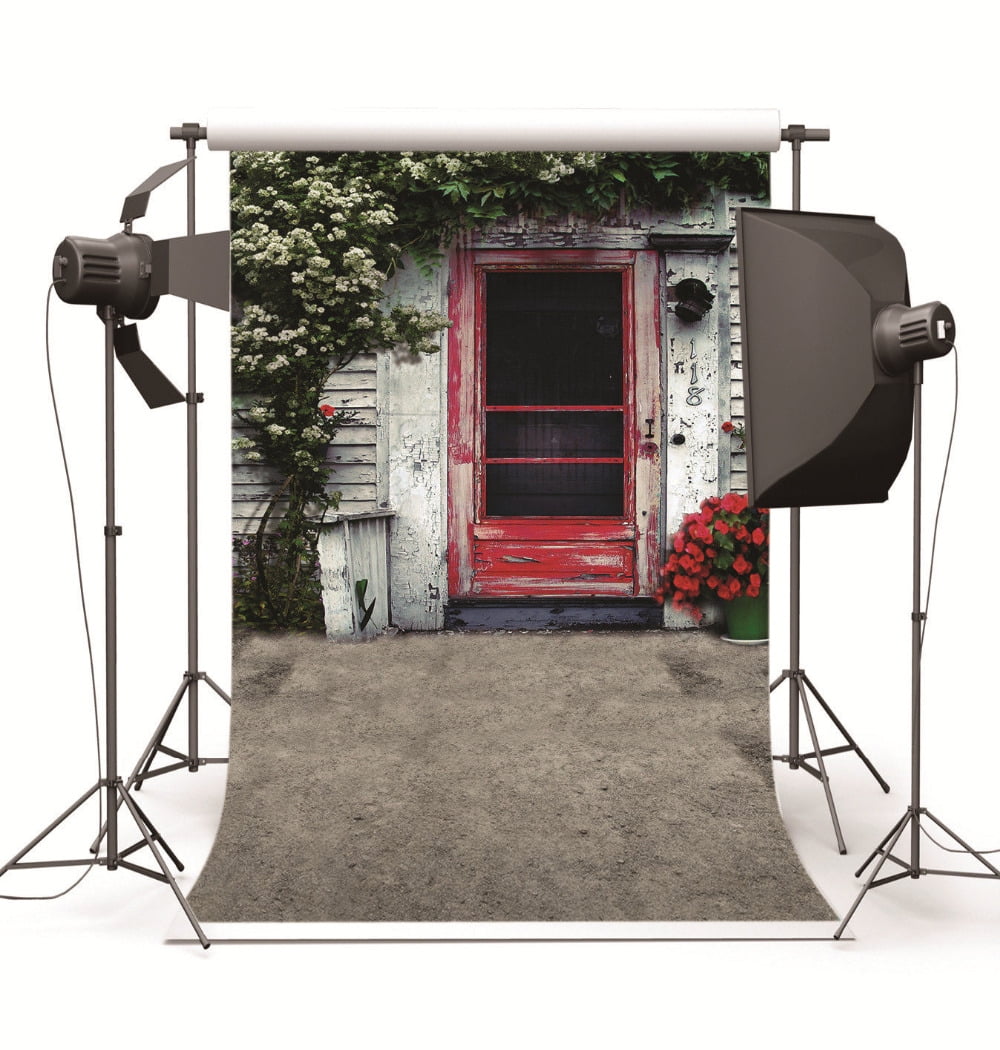 Old House Red Door Studio Photography Backdrops for Photo studio ...