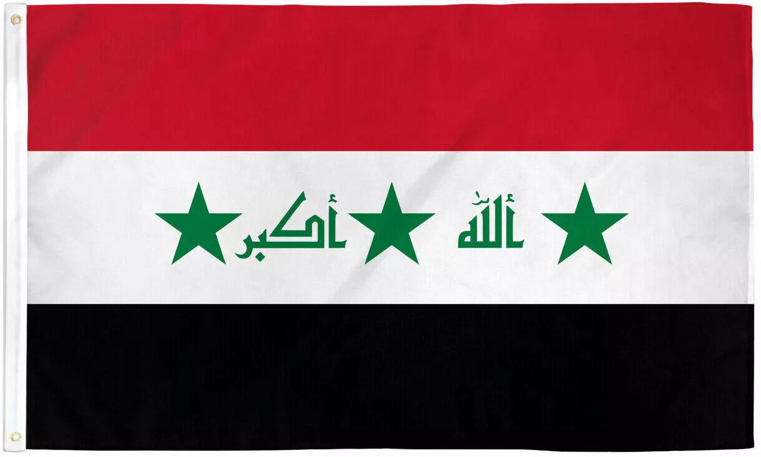Old Iraq Flag 2X3ft Flag of Iraq Iraqi Flag 1991-2004 Retired Iraq Flag ...