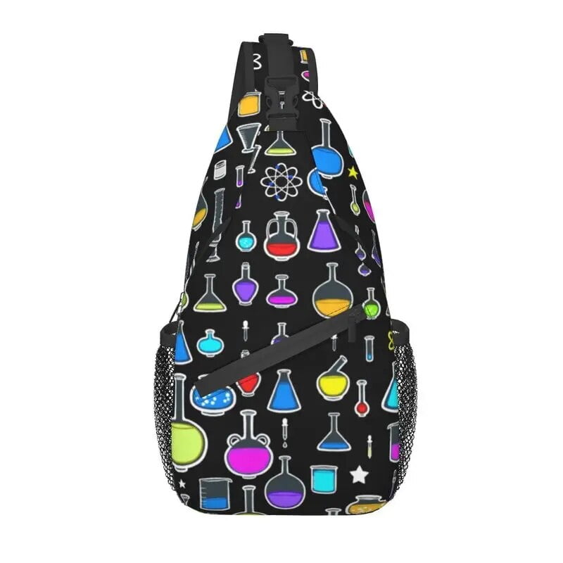 Old Laboratory With Microscope Tubes Formulas Crossbody Sling Backpack ...