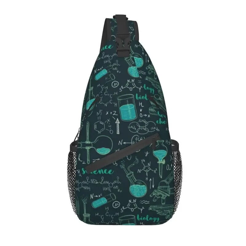 Old Laboratory With Microscope Tubes Formulas Crossbody Sling Backpack ...