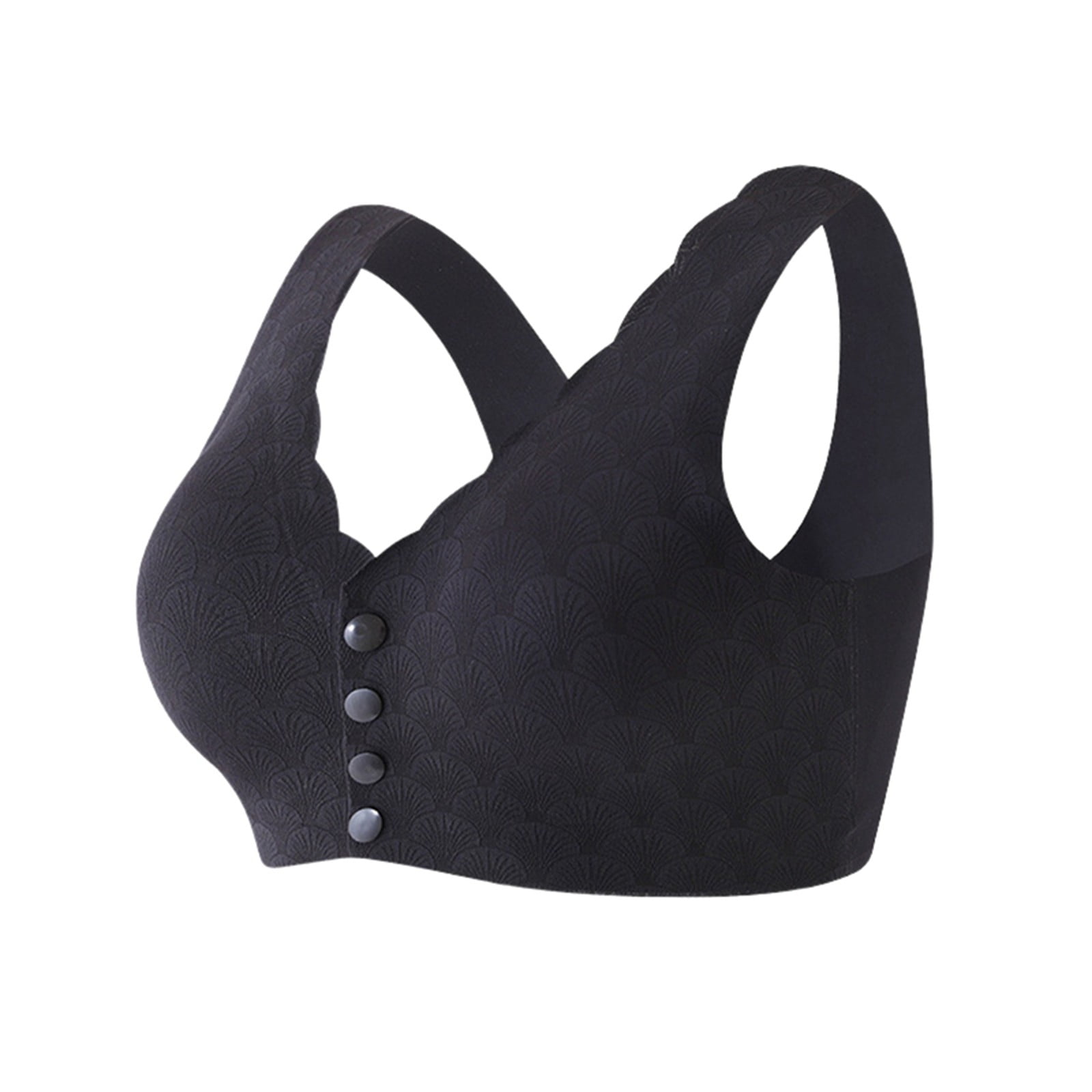 Old Lady Full Coverage 2024 Front Open Bra For Elderly Comfy Older Snap Front Bras With Sagging