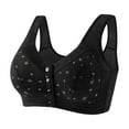 Old Lady Full Support Comfortable Bra For Sagging Breasts Lift Front Open Daisy Bras Modest Plus