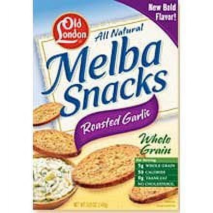 Old London Melba Roasted CM31 Garlic Snacks, 5.25 oz (Pack of 2 ...