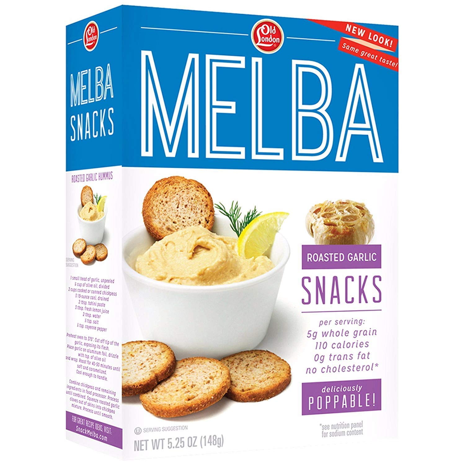 Old London Melba Snacks, DMF15 Roasted Garlic 5.25 ounce (1 Count ...