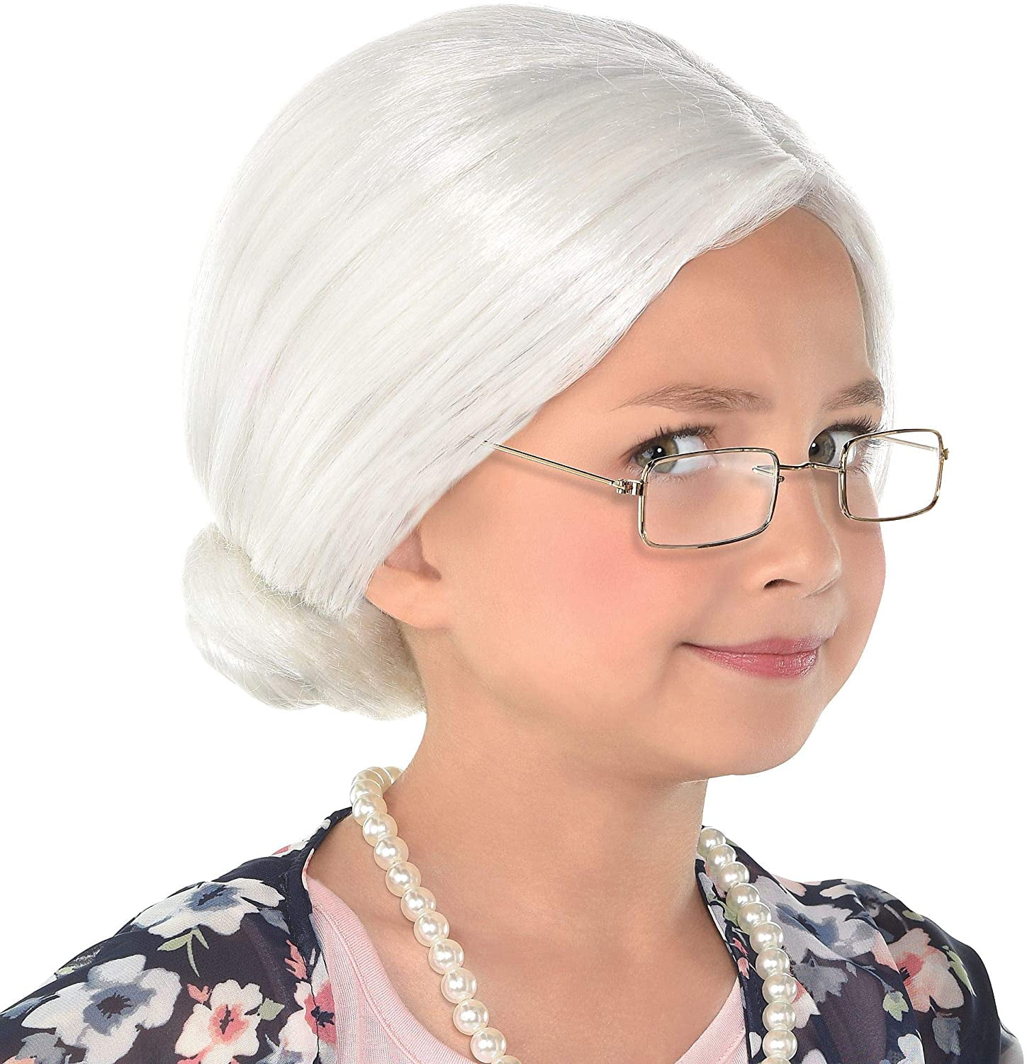 Old Maid Wig Woman Costume White, Child Size, 1 Pc - Walmart.com