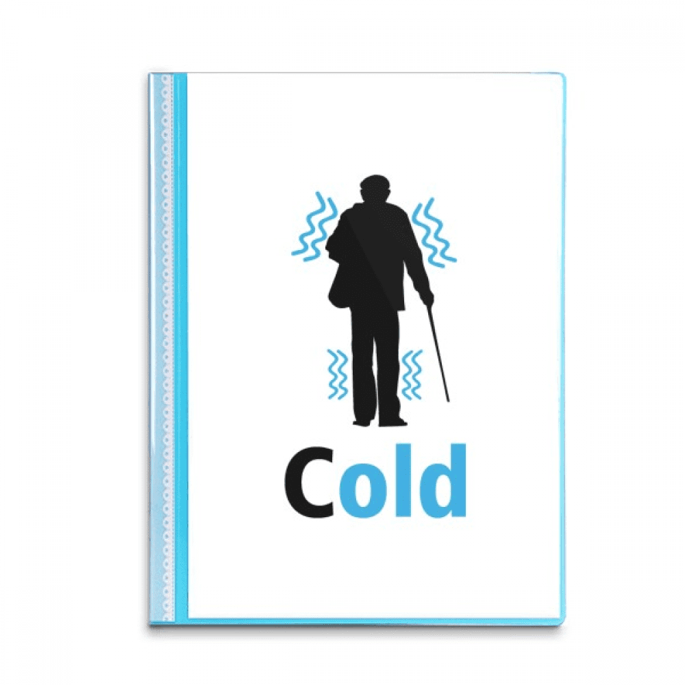 Old Man Crutch Cold Weather Book Sheet Protectors Portfolio Binder ...