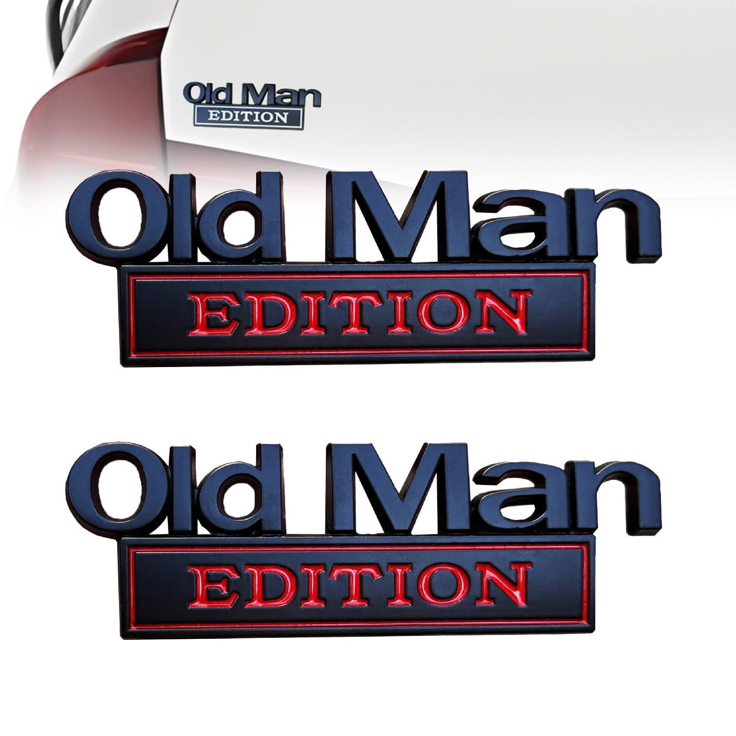 Old Man Edition Car Emblem 3D Metal Sticker Badge – Funny Edition ...