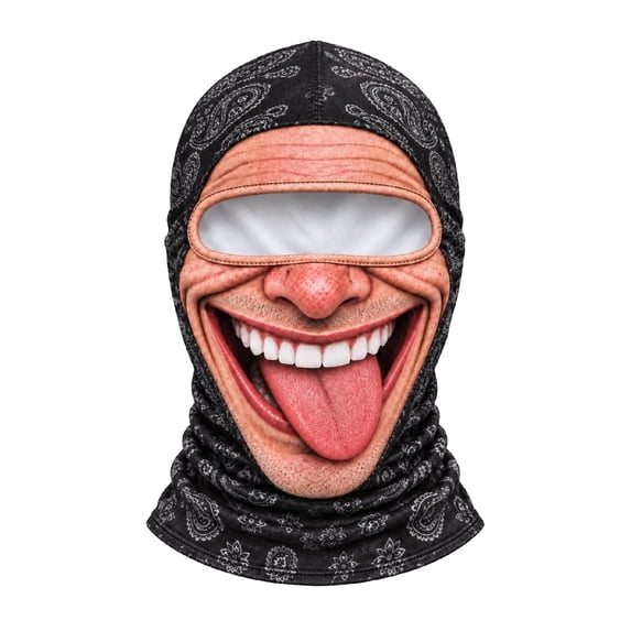 Old Man Funny Realistic Face Ski Mask, 3D Print Full Face Ski Mask ...