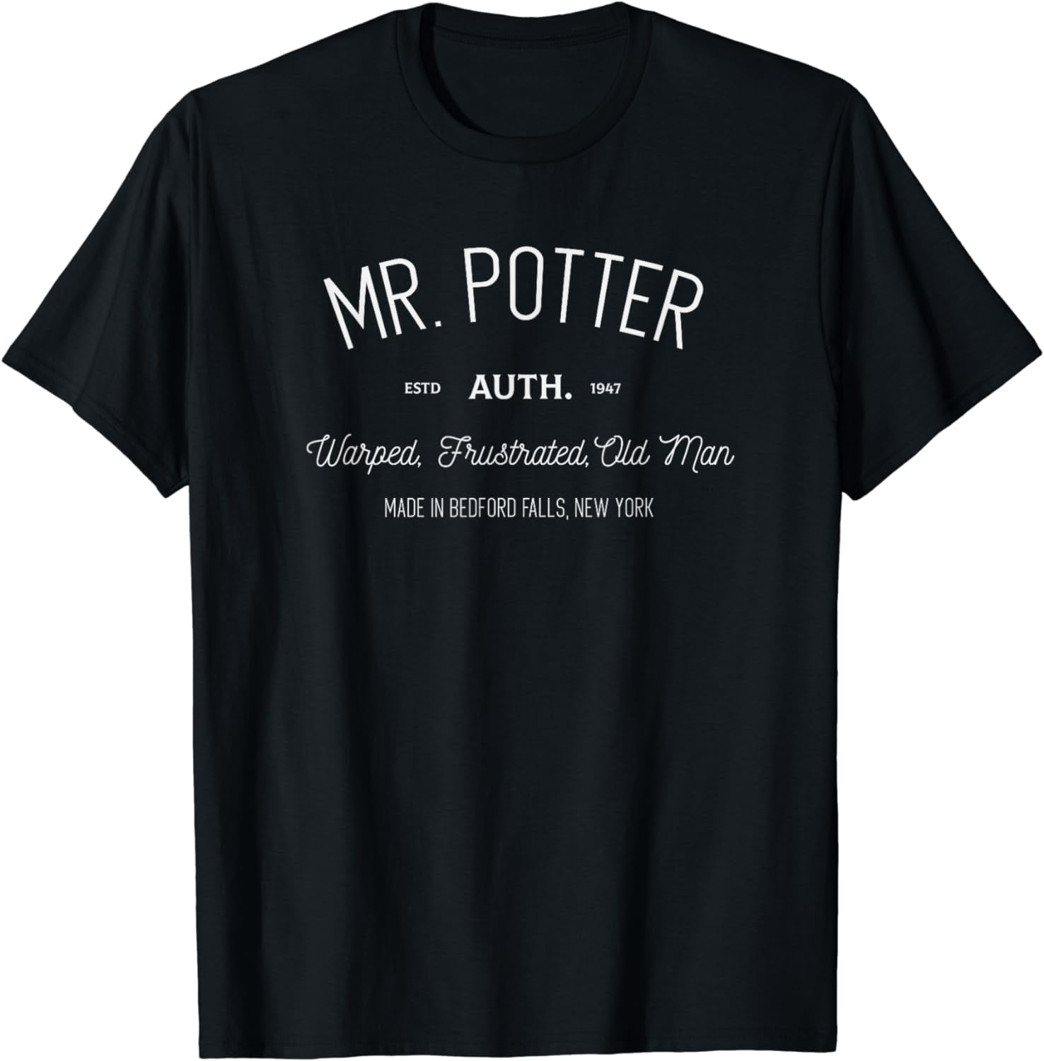 Old Man Potter from Bedford Falls. Classic. Warped frustrate T-Shirt ...