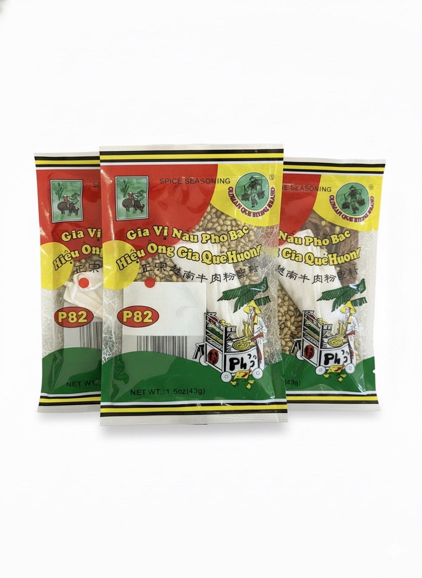 Old Man Que Huong Pho Bac Spice Seasoning (3 Packs)- Gia Vi Pho Bac H1 ...