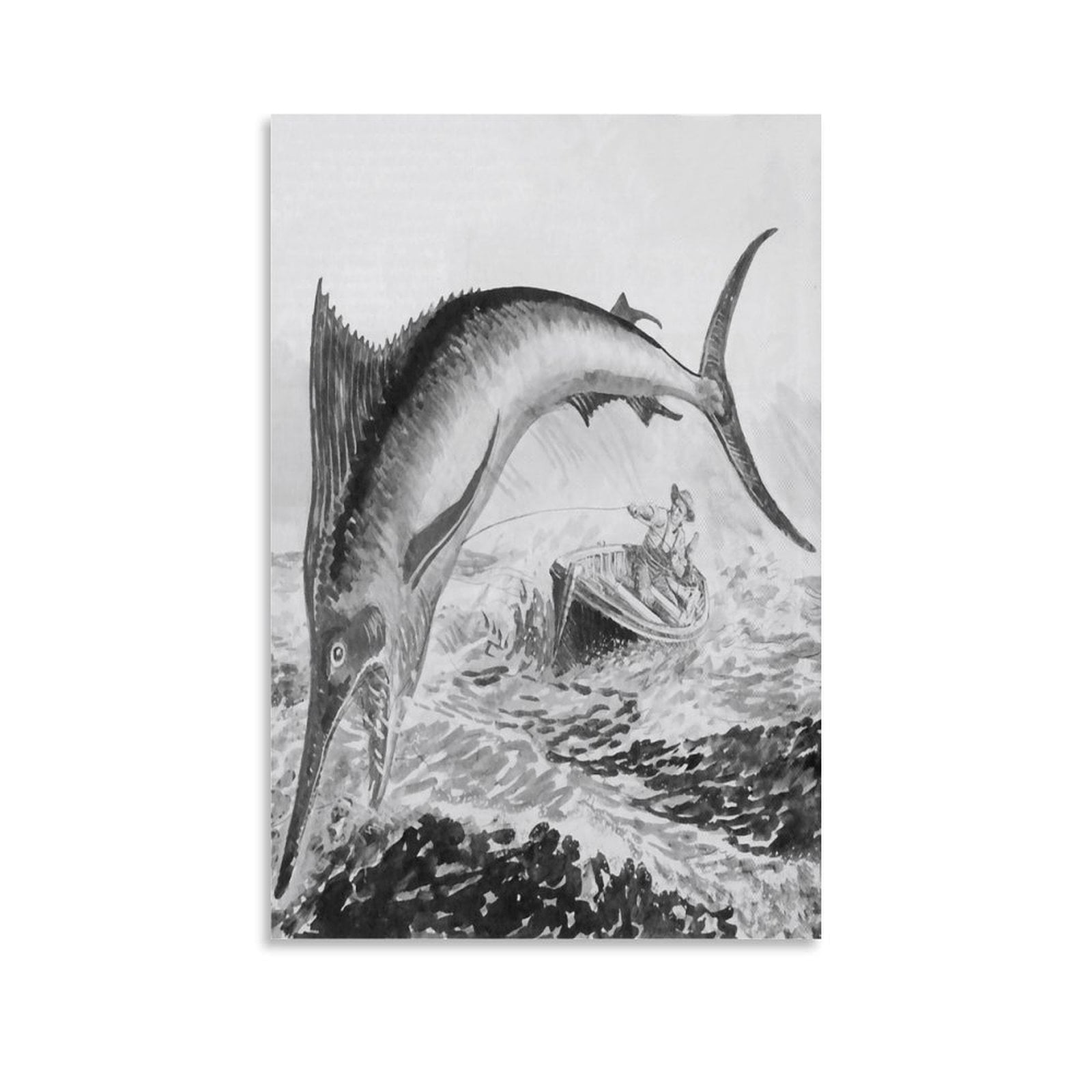 The Old Man And The Sea - Ernest Hemingway Poster Posters Art Print ...