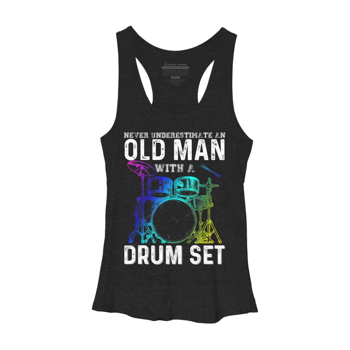 Old Man With A Drum Set - Funny Best Gift Ideas Fathers Day Womens ...