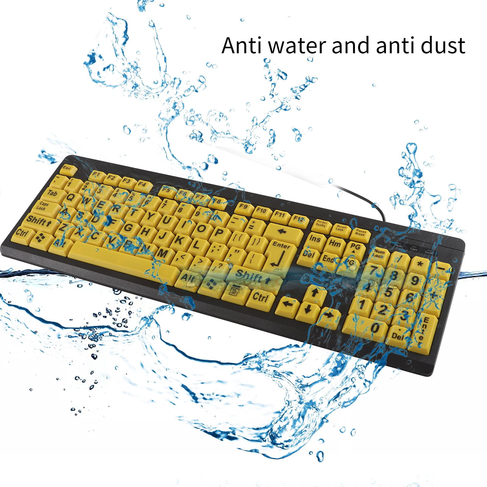 Old Man's Keyboard Protects Eyes USB Wired Keyboard Prevents Myopia Big ...