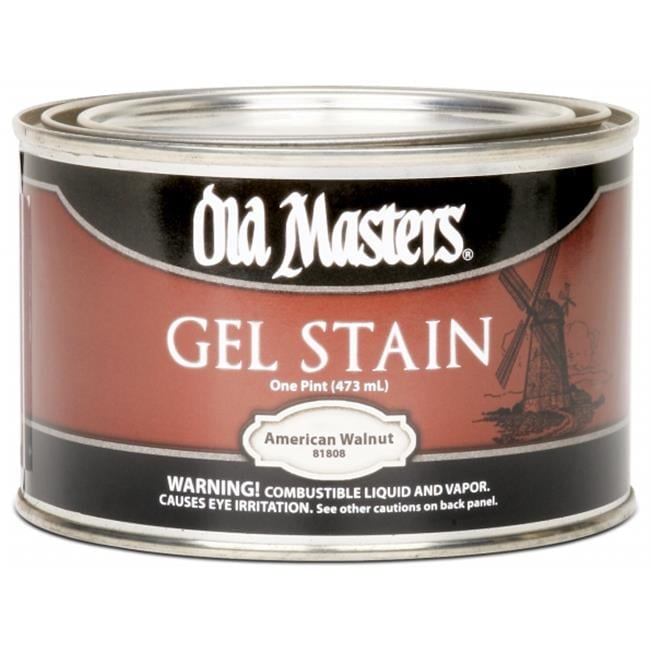 Old Masters 1 Pint American Walnut Gel Stain - Walmart.com