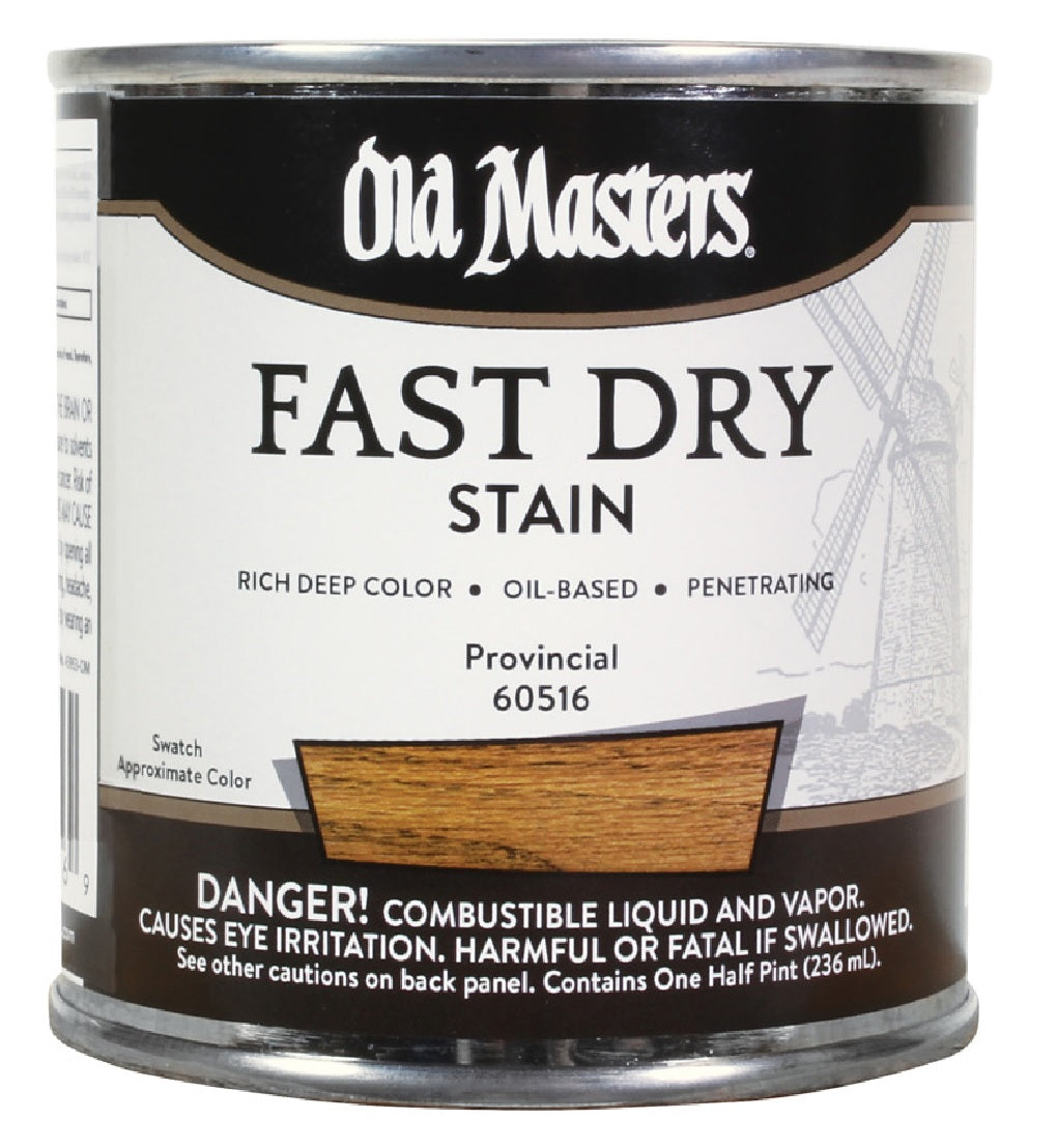 Old Masters 60516 Oil Based Fast Dry Stain, Provincial, 1/2 Pint, Each ...