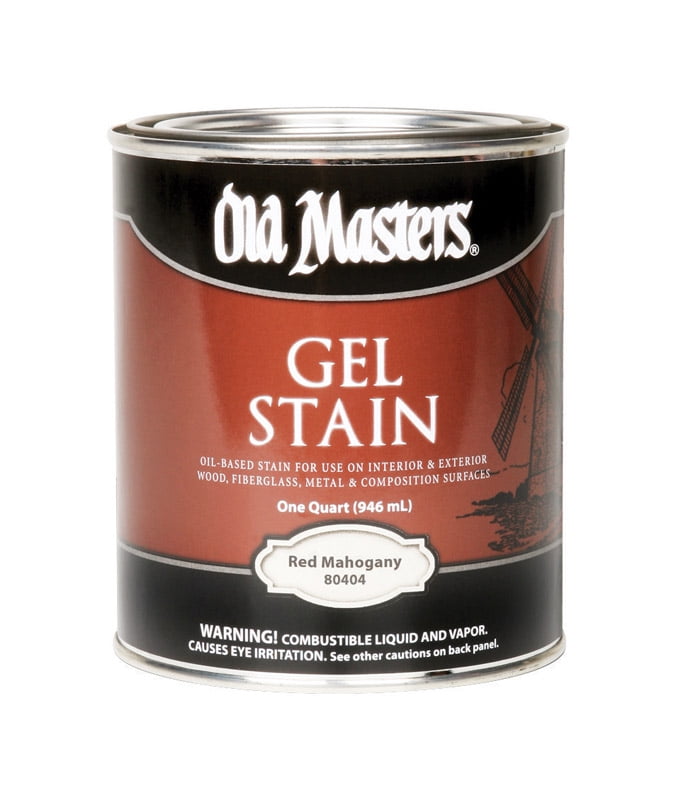 qt Old Masters 80404 Red Mahogany Gel Stain Oil-Based Stain - Walmart.com