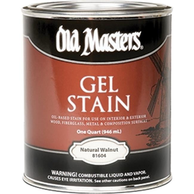 qt Old Masters 81604 Natural Walnut Gel Stain Oil-Based Stain - Walmart.com