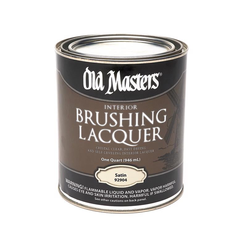 Old Masters Satin Clear Oil-Based Brushing Lacquer 1 qt - Walmart.com