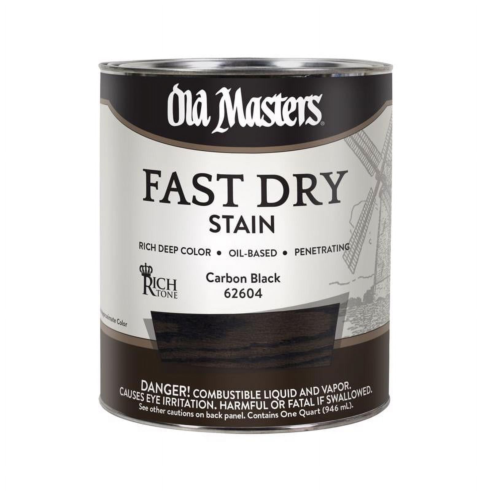 Old Masters Semi-Transparent Flat Carbon Black Oil-Based Alkyd Fast Dry ...