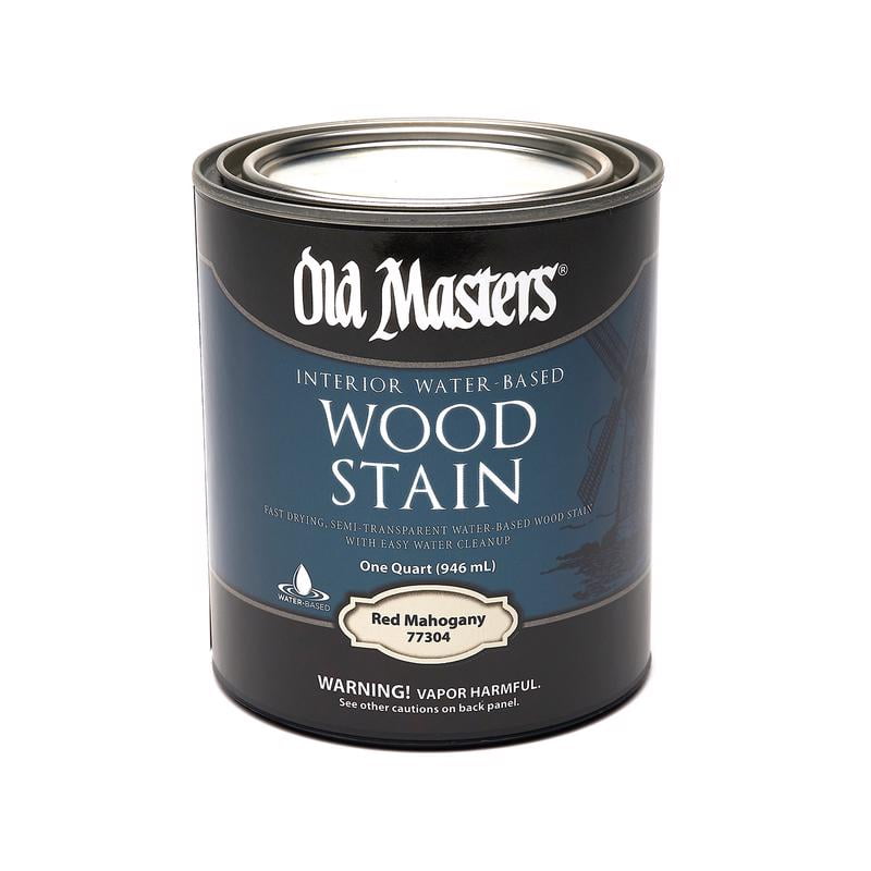 Old Masters Semi-Transparent Red Mahogany Water-Based Latex Wood Stain ...