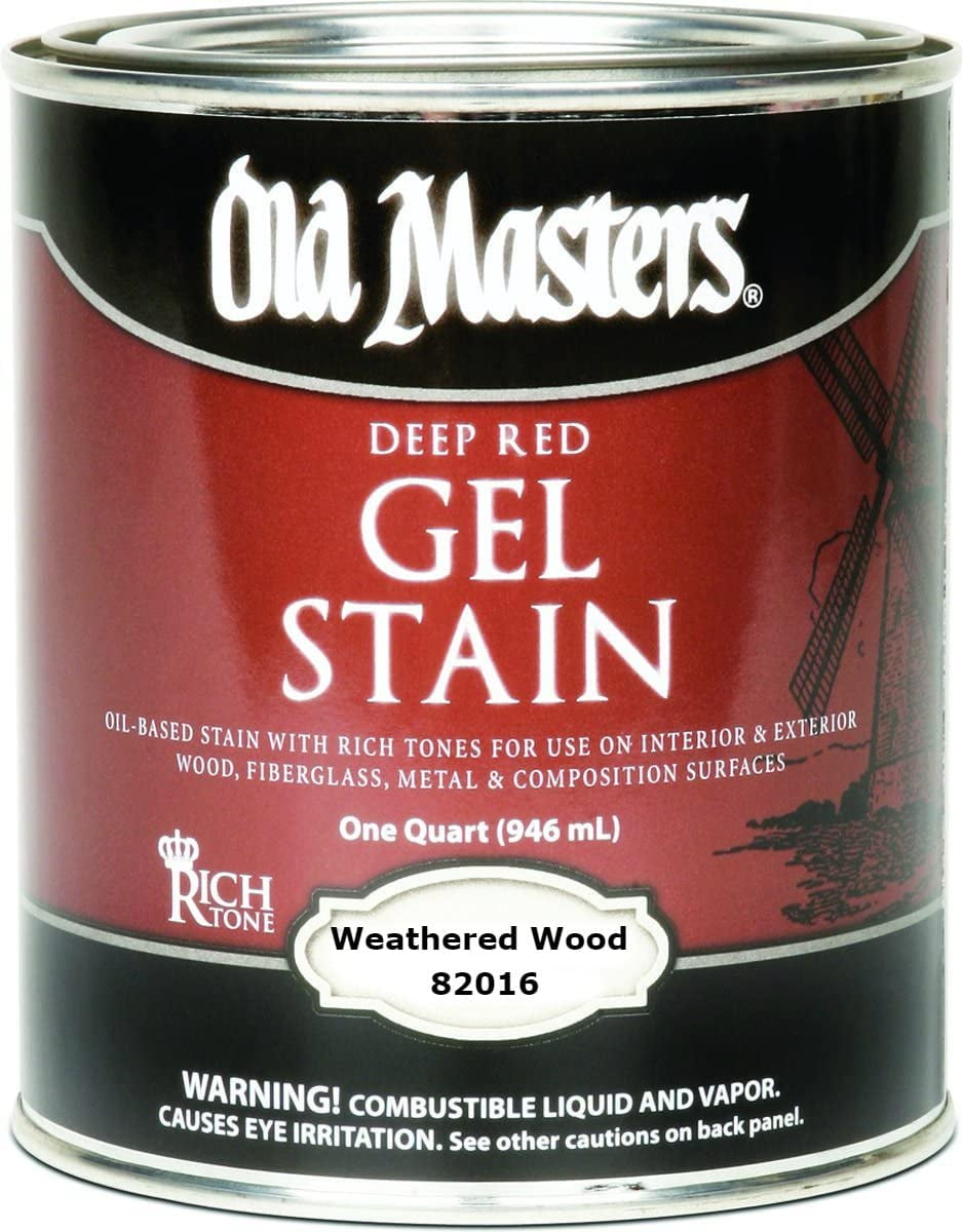 Old Masters Semi-Transparent Weathered Wood Oil-Based Alkyd Gel Stain 1 ...