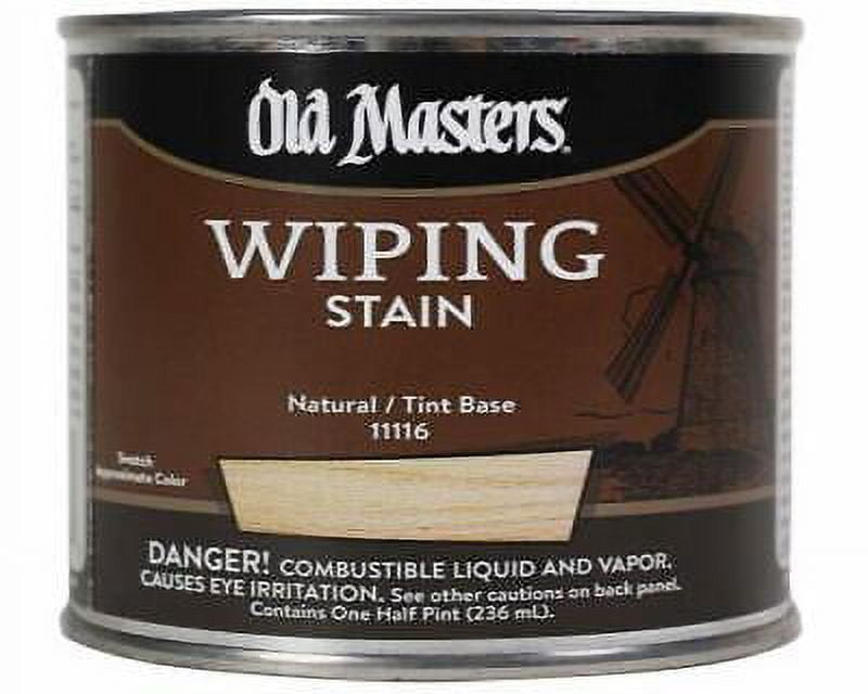Old Masters Wipe Stain Natural .5Pt - Walmart.com