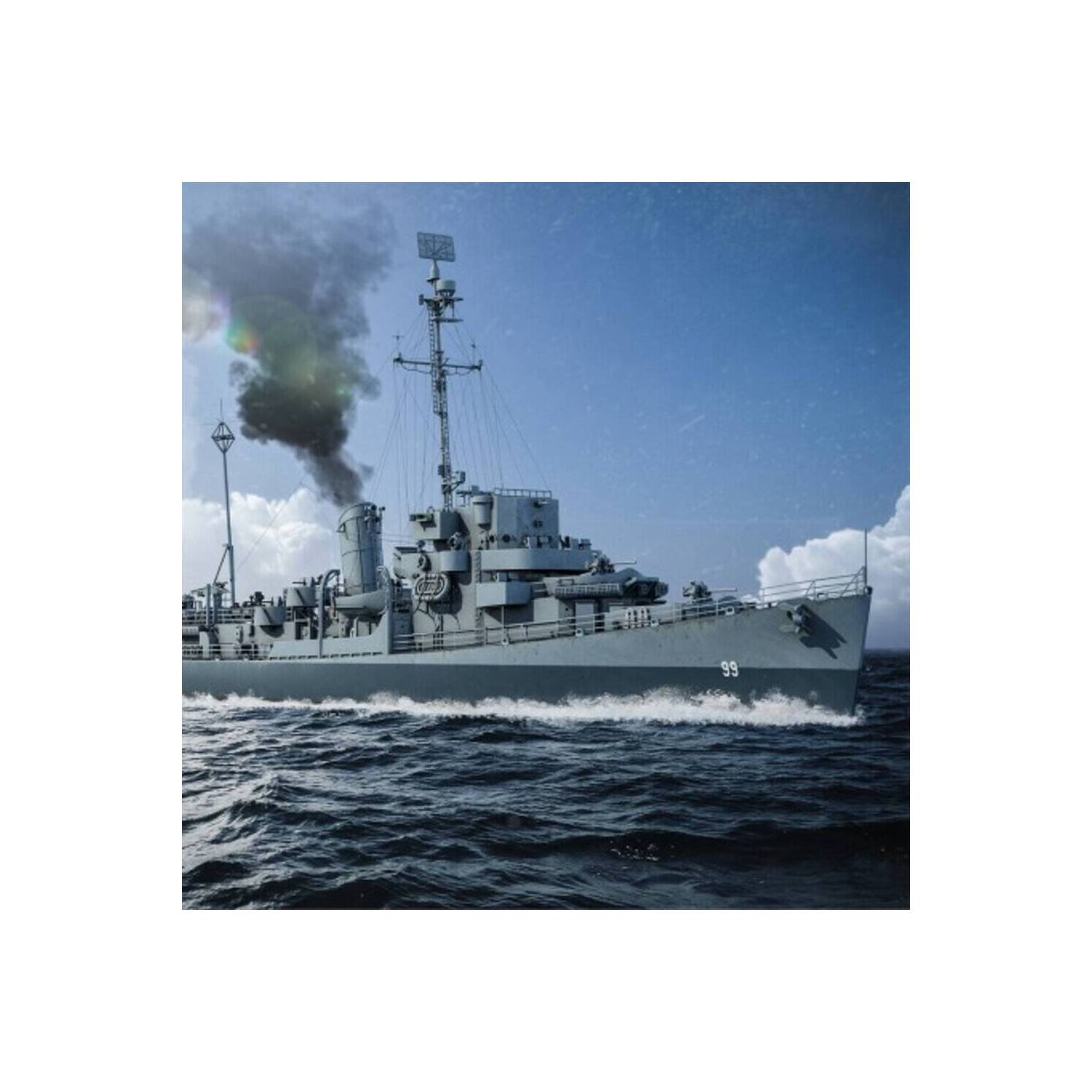 Old Modern Handicrafts CM034 Cannon-class Destroyer Escort Ship Model ...