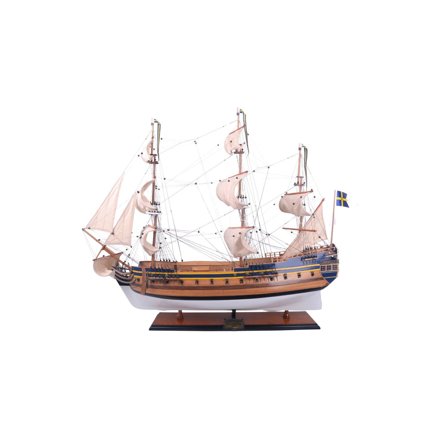 Old Modern Handicrafts Gotheborg Painted Large Admiral Line Fully ...